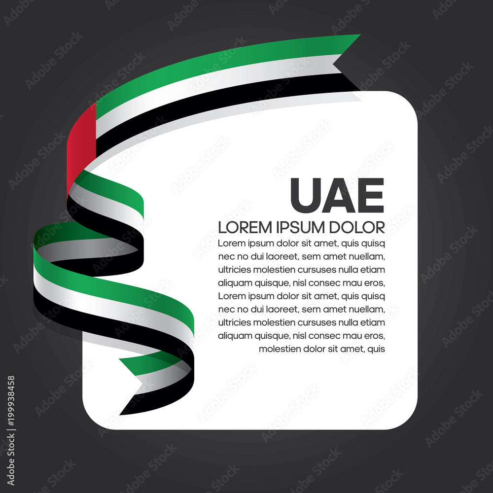 UAE flag background Stock Vector | Adobe Stock
