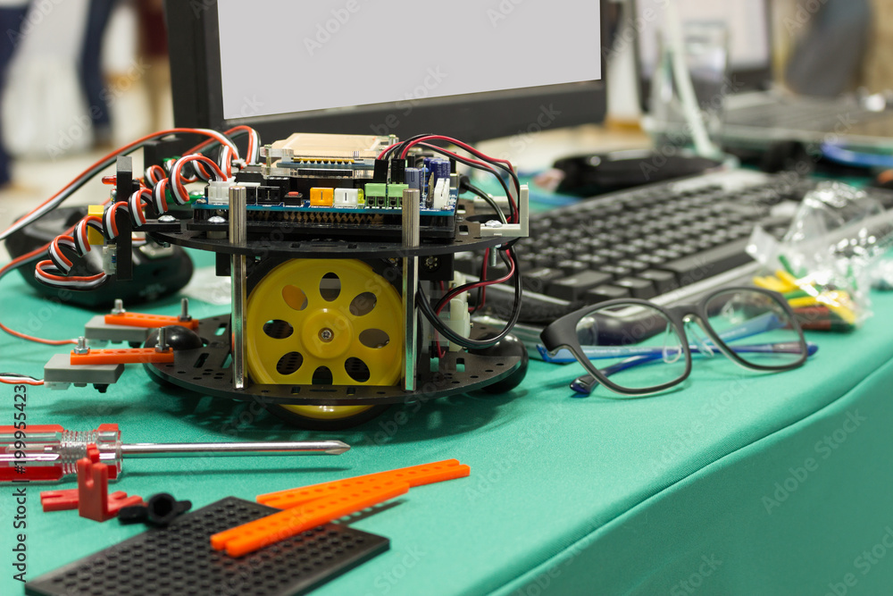 Creating Robot for Integrated Education, Stem Education Stock Photo ...
