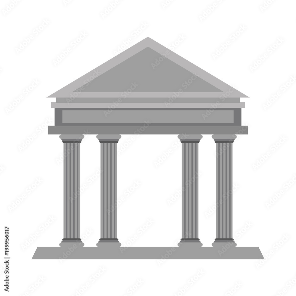 Bank columns building vector illustration graphic design Stock Vector ...