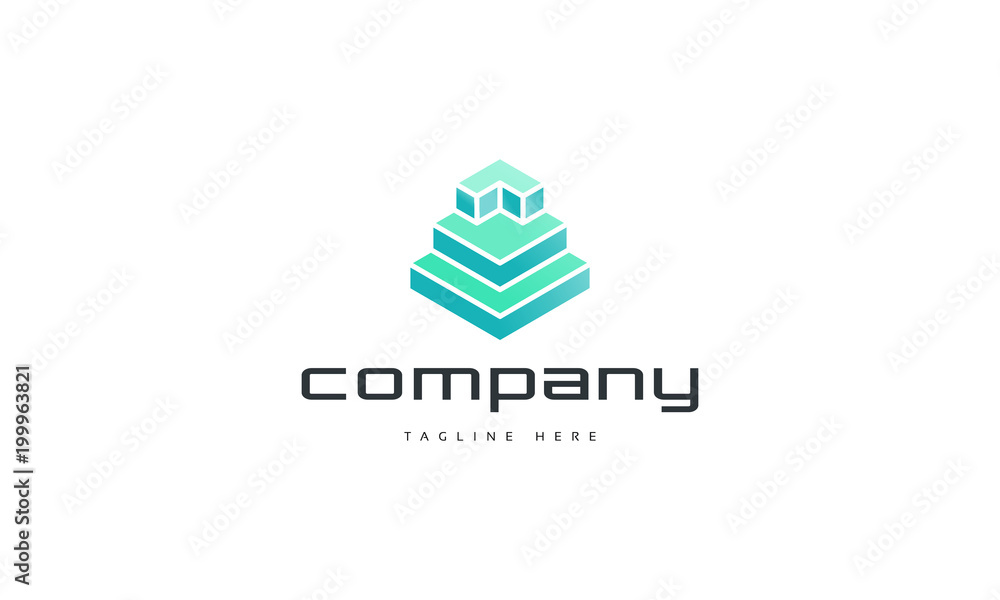 Steps logo Stock Vector | Adobe Stock