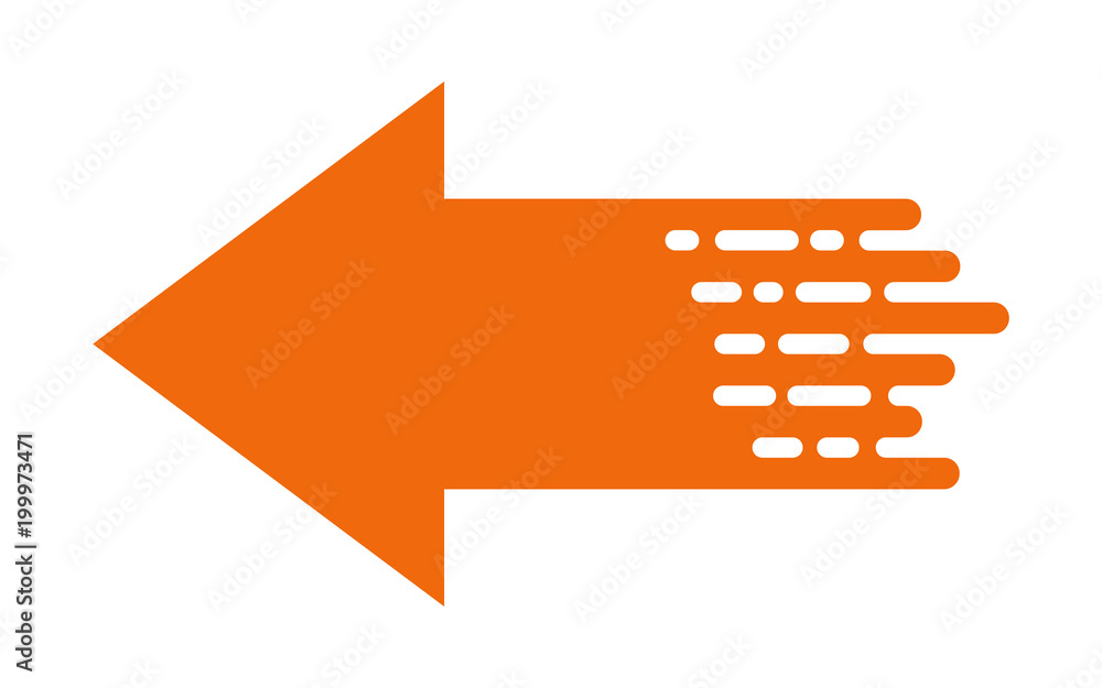 Linear arrow. Vector illustration. Stock Vector | Adobe Stock