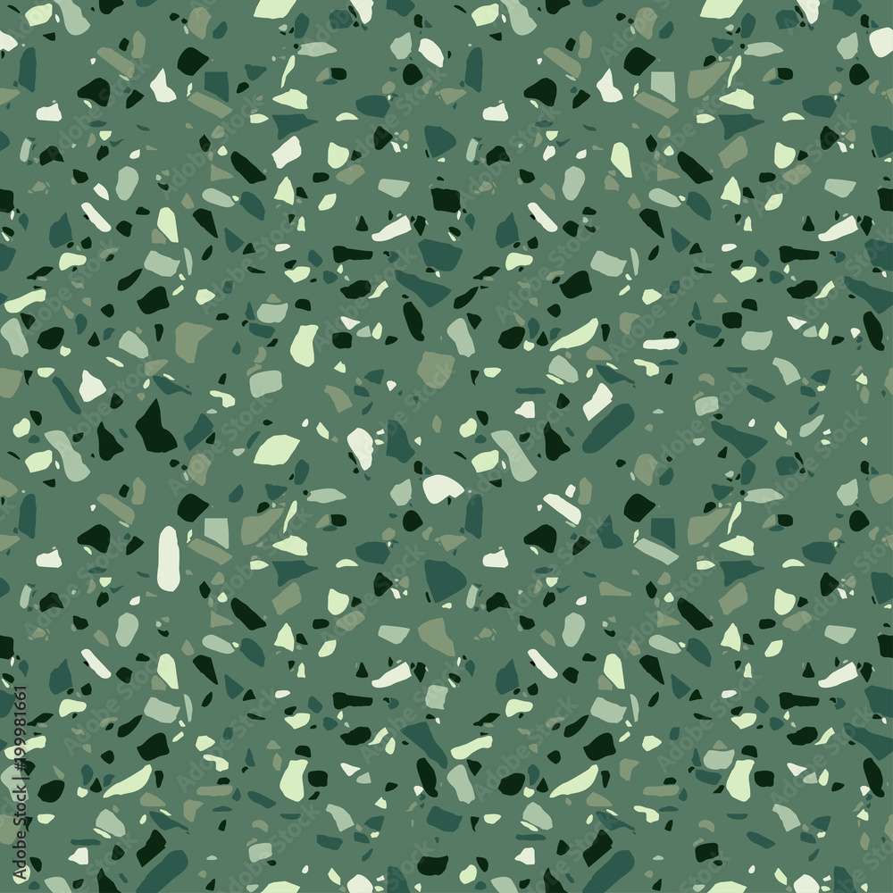 Terrazzo seamless pattern. Surface texture of decorative granite mosaic ...