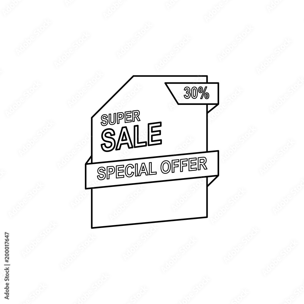 special offer 30 of discounts icon. Element of sale signs for mobile ...