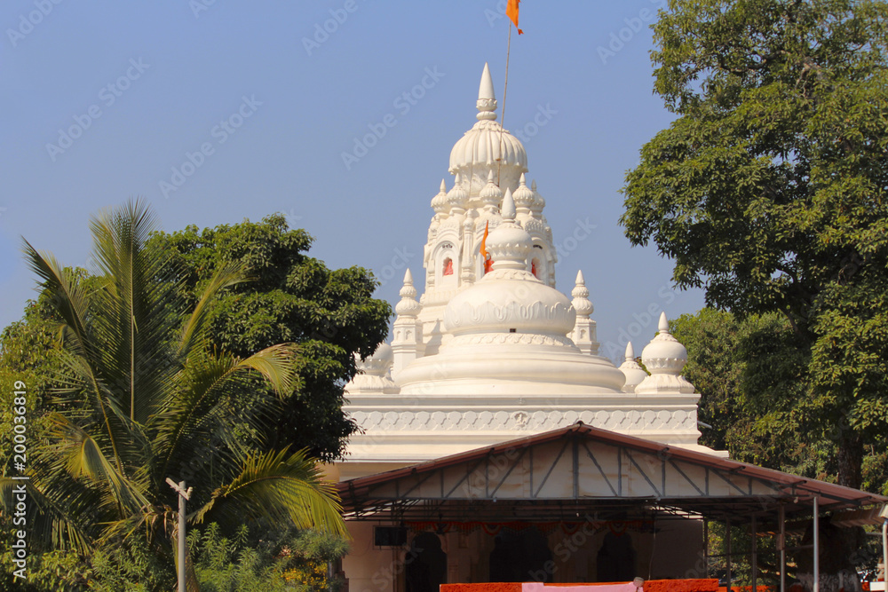 Kadyacha Ganpati Ganesh temple, top of the temple kalash, Anjarle ...