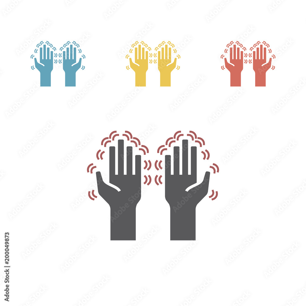 Tremor hands. Vector illustration Stock Vector | Adobe Stock