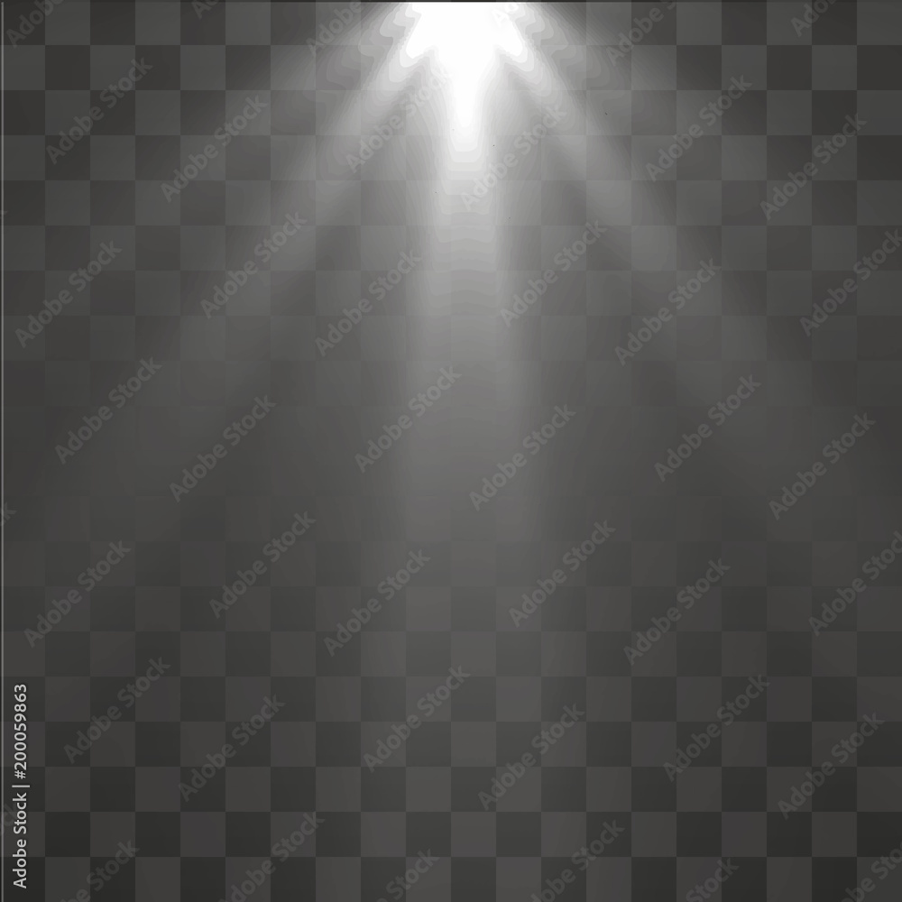 light rays wide top to bottom transparent vector eps 10 Stock Vector ...