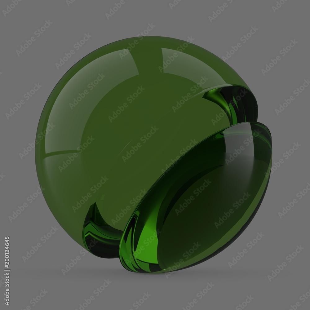 Green glass Stock 3D asset | Adobe Stock