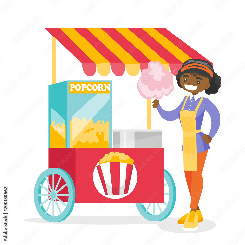 Popcorn Machine Cartoon