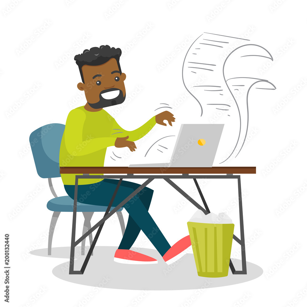 Animated Person Typing
