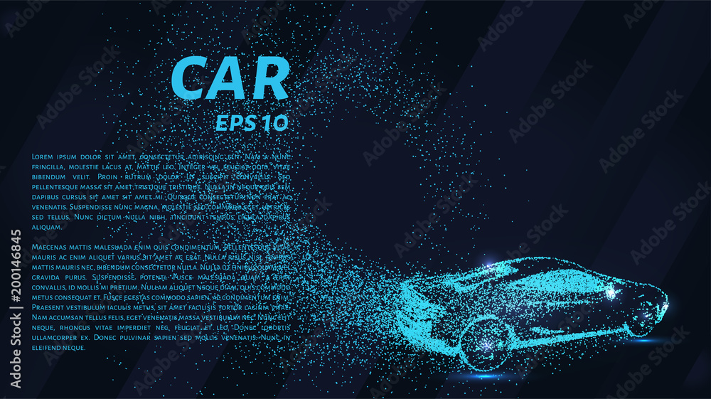The car of the particles. The crossover consists of circles and points ...