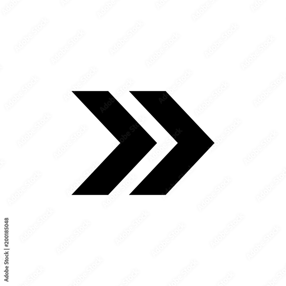 Double Arrow Icon Element Of Simple Icon For Websites Design Double Arrow Icon Element Of Simple Icon For Websites Design