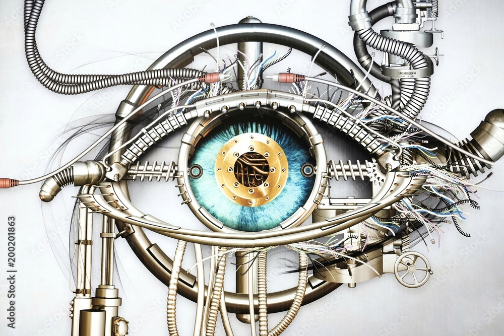 representation of bionic eye Stock Photo | Adobe Stock