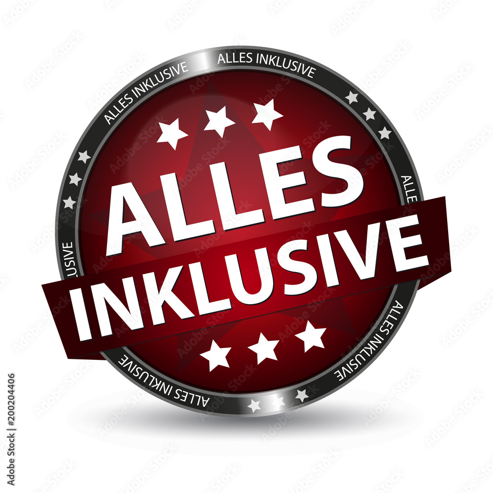 Web Button - Alles Inklusive Stock-Vektorgrafik | Adobe Stock