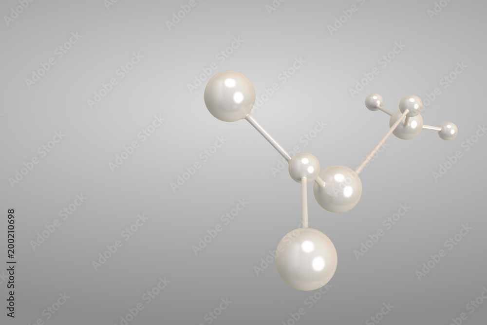 3d rendering molecule Stock Illustration | Adobe Stock