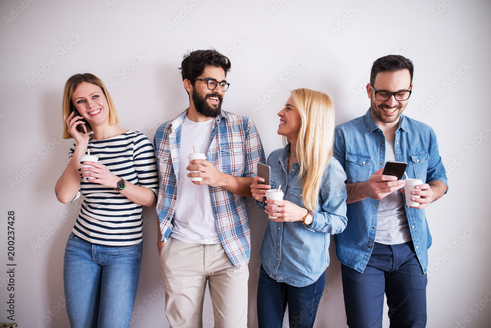 Happy People Drinking Coffee