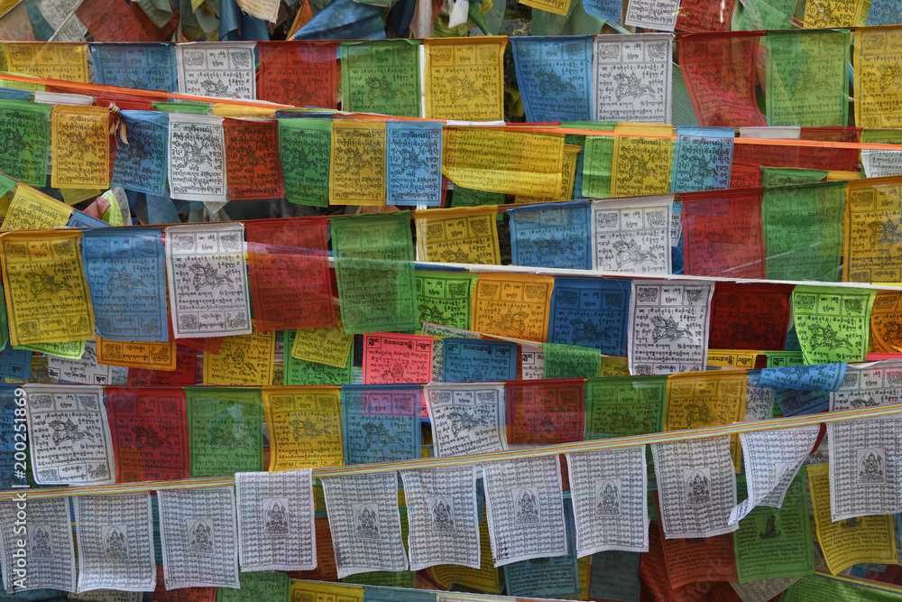 Buddhist Prayer flags Stock Photo | Adobe Stock