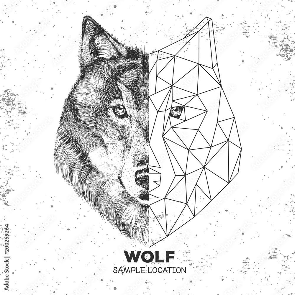 Hipster Wolf Triangle