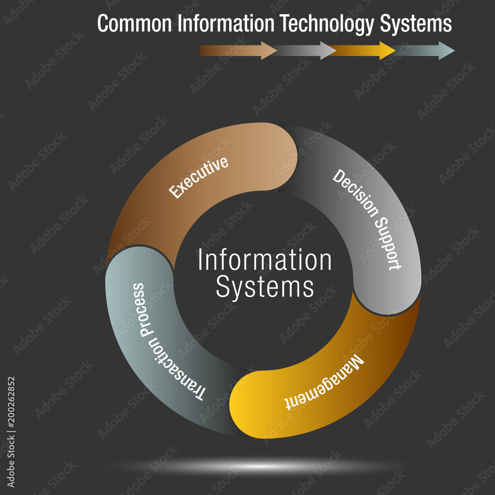 Common Information Technology Systems Stock Vector Adobe Stock