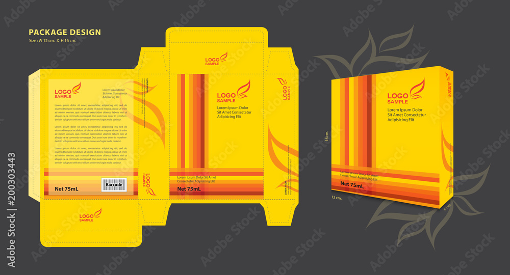 Package template design for Supplements, Cosmetics, Creams, Lotion, Spa ...