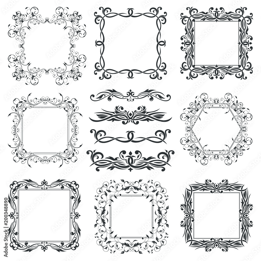 Vector Filigree Frame