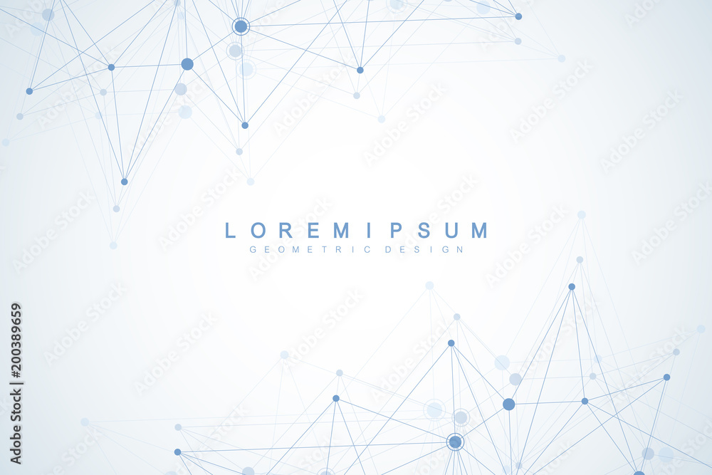 Global network connections with points and lines. Wireframe background ...