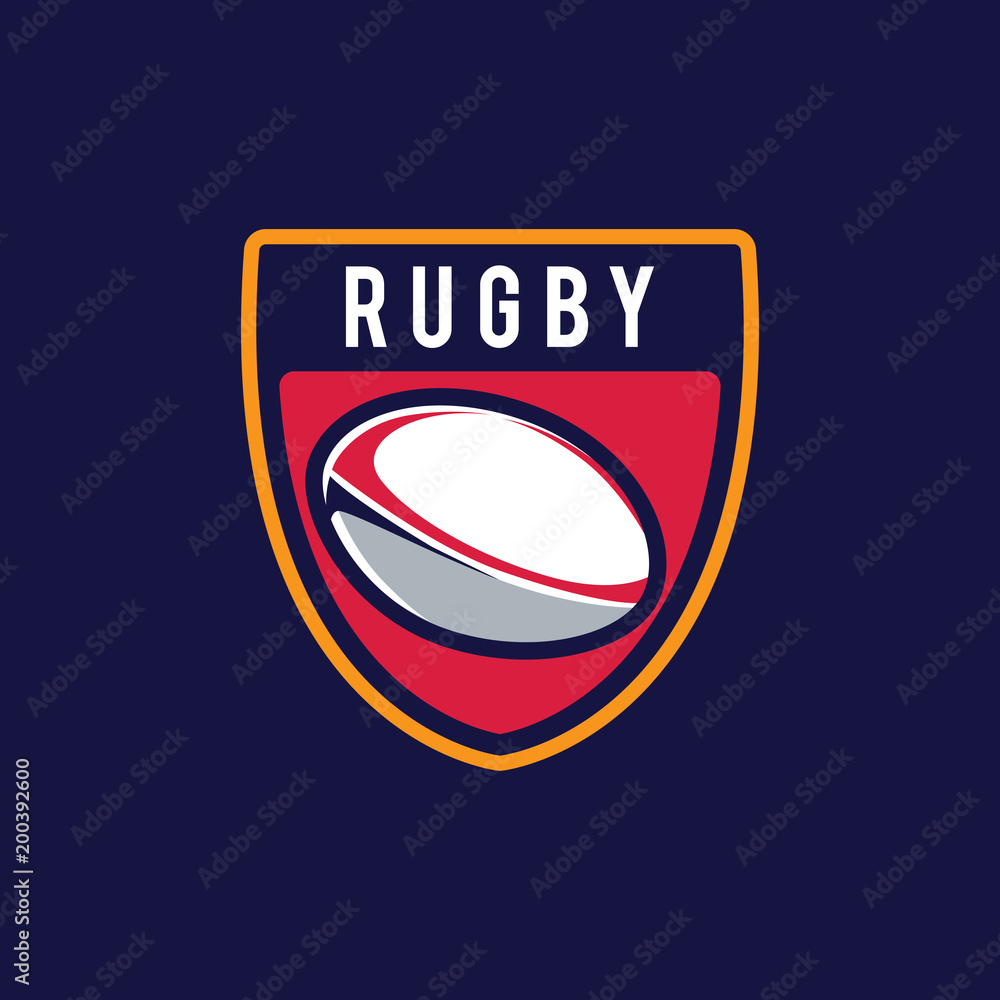 Rugby Logo, American Logo Sport Stock Vector | Adobe Stock