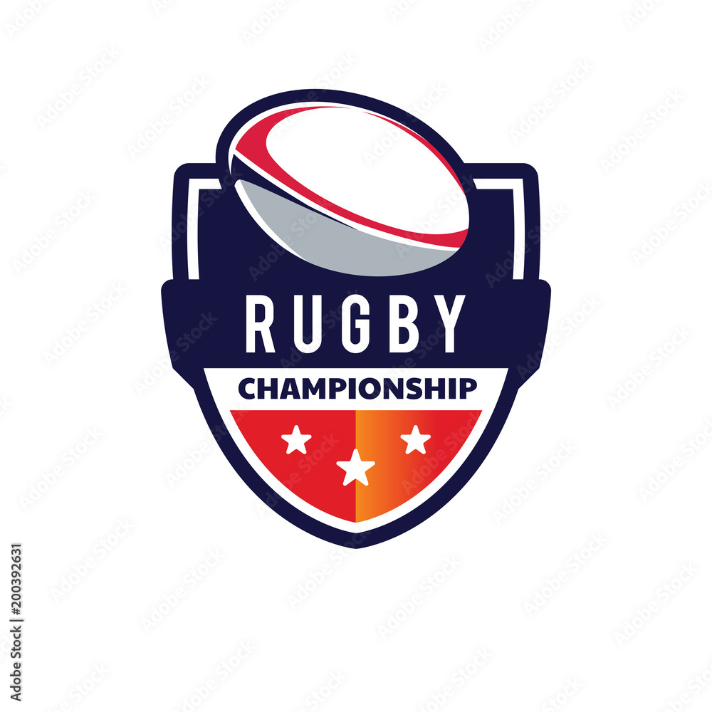 Rugby Logo, American Logo Sport Stock Vector | Adobe Stock