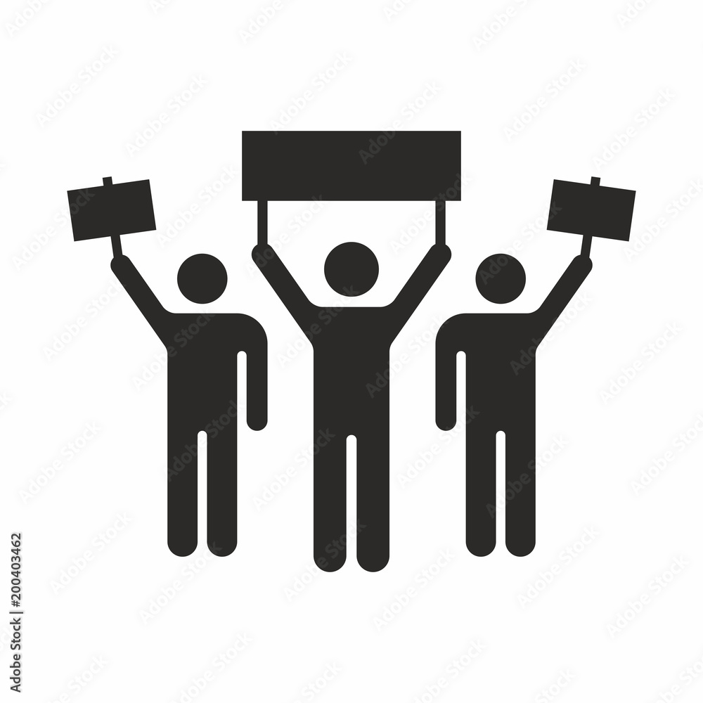 Protest. Vector icon. Stock Vector | Adobe Stock