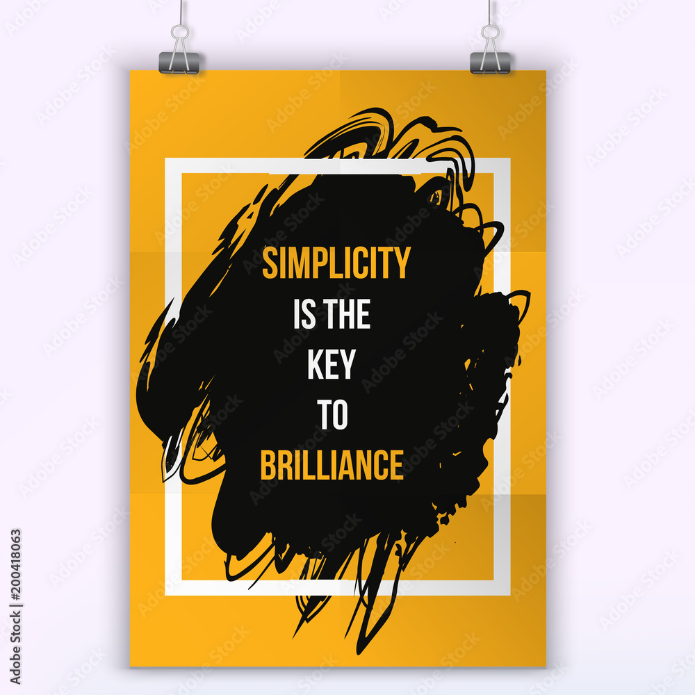 Simplicity Poster