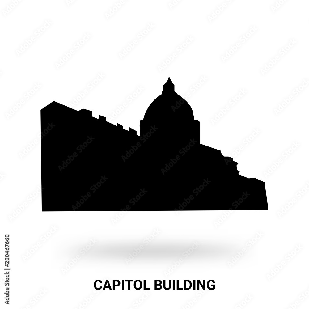 Capitol Building Silhouette