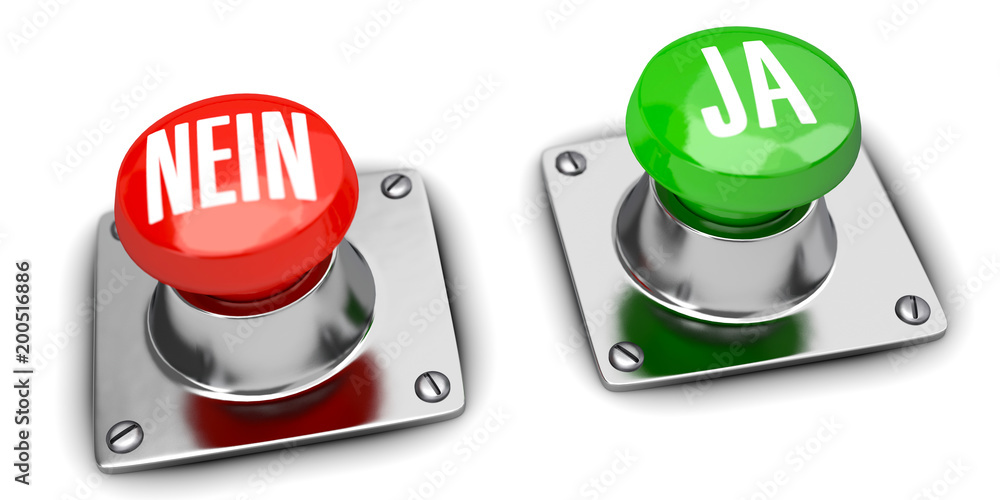 Ja oder Nein? Stock-Illustration | Adobe Stock