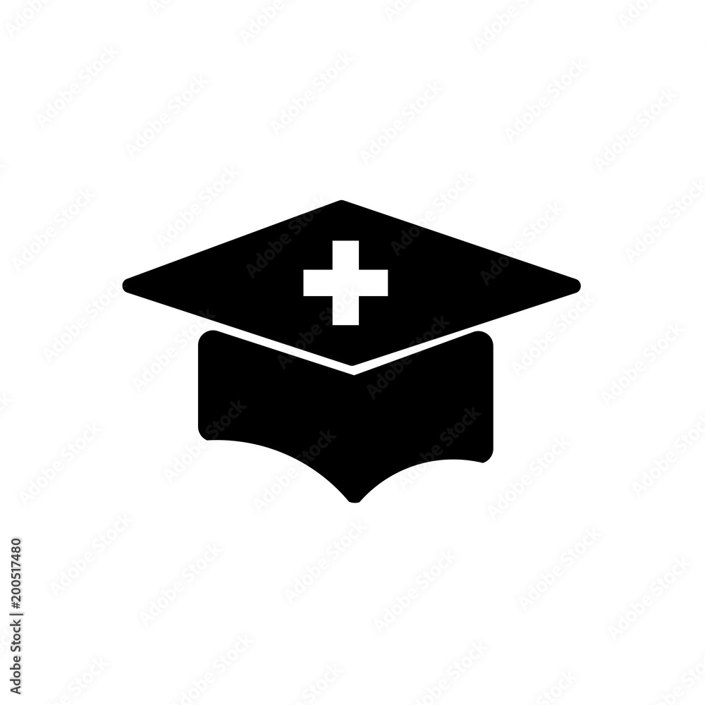 medical education icon isolated on white background Stock Vector ...