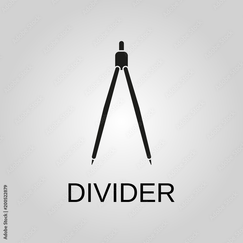 Divider icon. Divider symbol. Flat design. Stock - Vector illustration ...