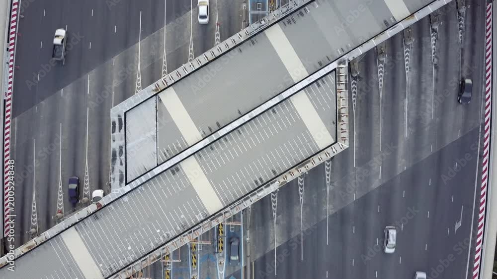 Expressway top view, Top view over the highway, expressway and motorway ...