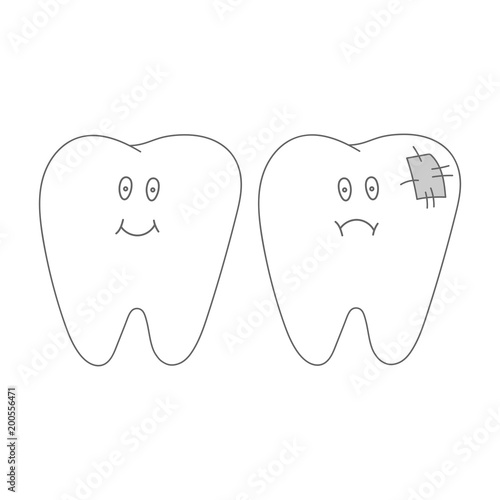 Happy And Sad Tooth