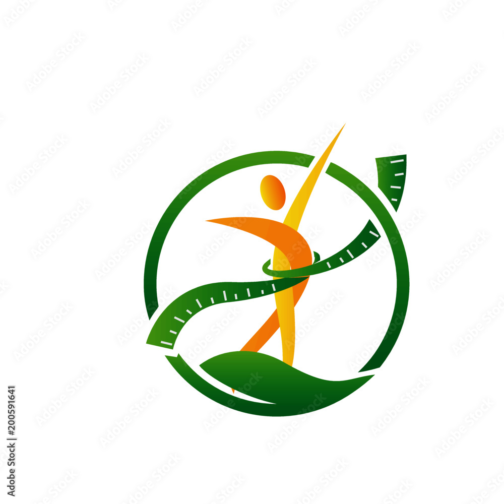 weight loss logo Stock Vector | Adobe Stock