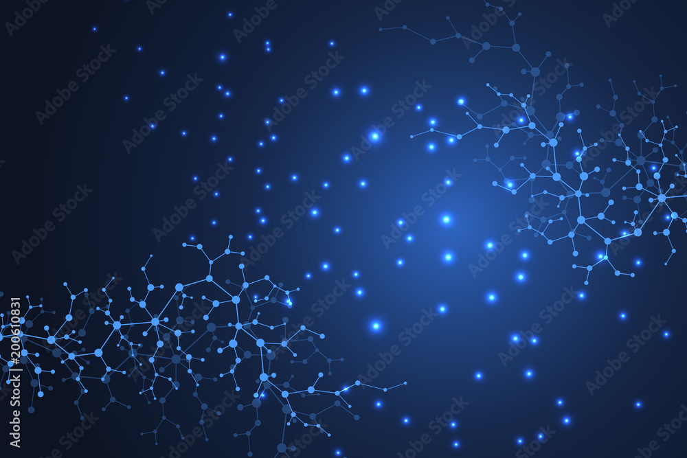 Scientific molecule background for medicine, science, technology ...