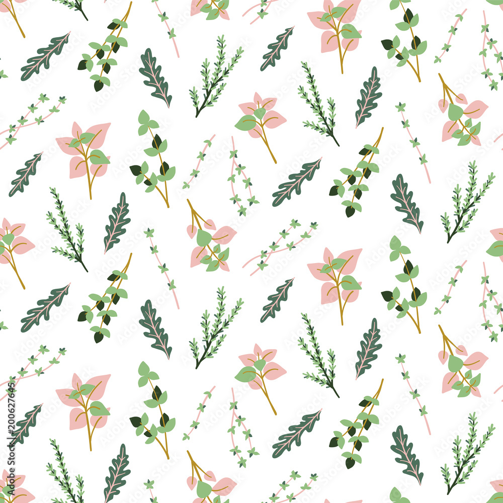 Herbal Vector Wallpaper