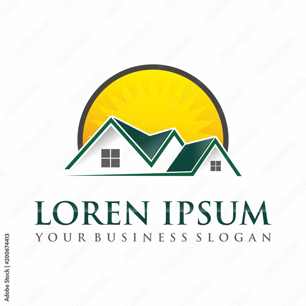 home logo design Stock Photo | Adobe Stock