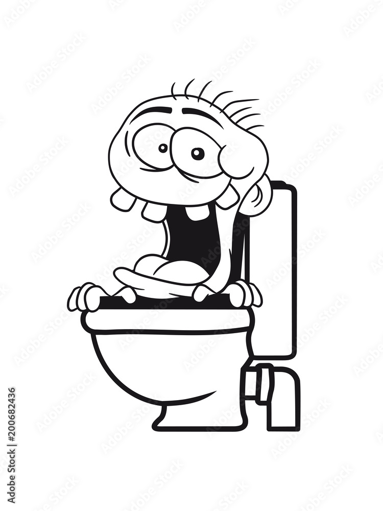 klo toilette wf scheiße verstecken tauchen schwimmen lachen gesicht ...