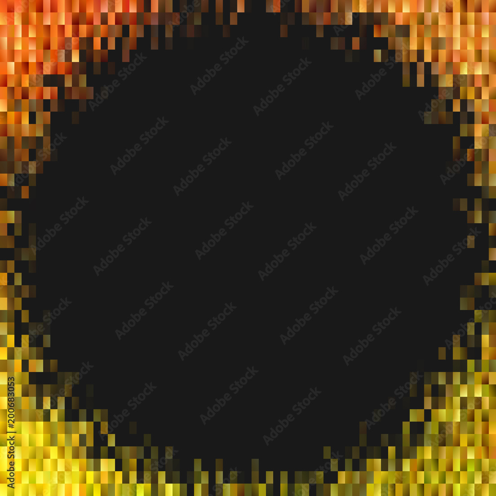 Abstract gradient rectangle background - digital vector mosaic design ...