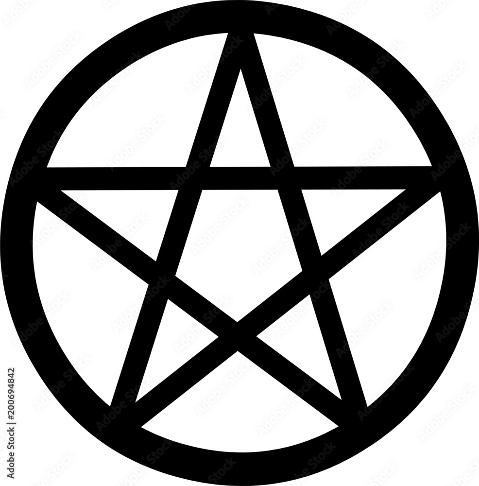 Pentagram Symbol Stock Vector | Adobe Stock
