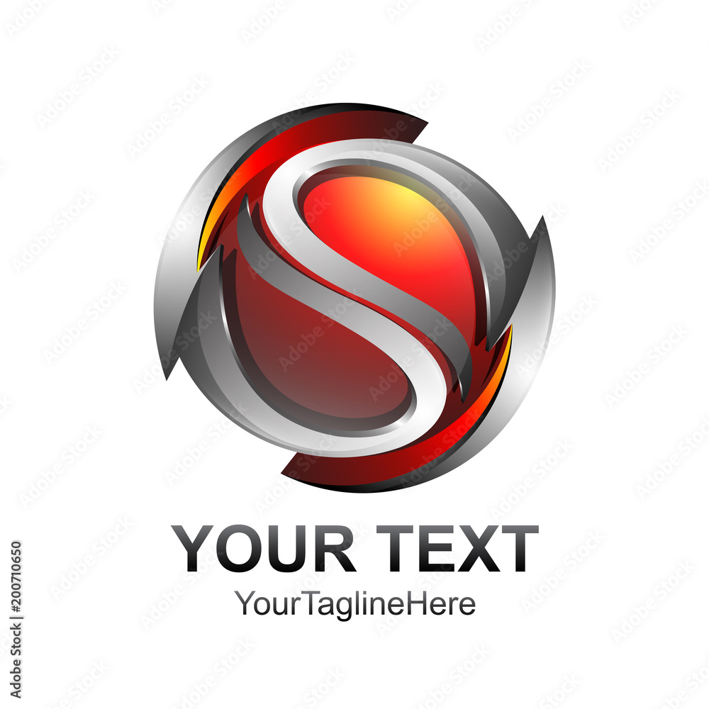 Red And Silver S Logo