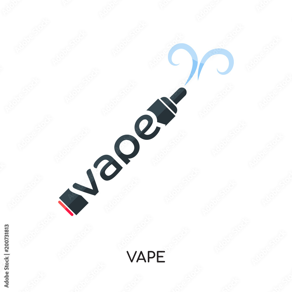 vape logo isolated on white background for your web, mobile and app ...