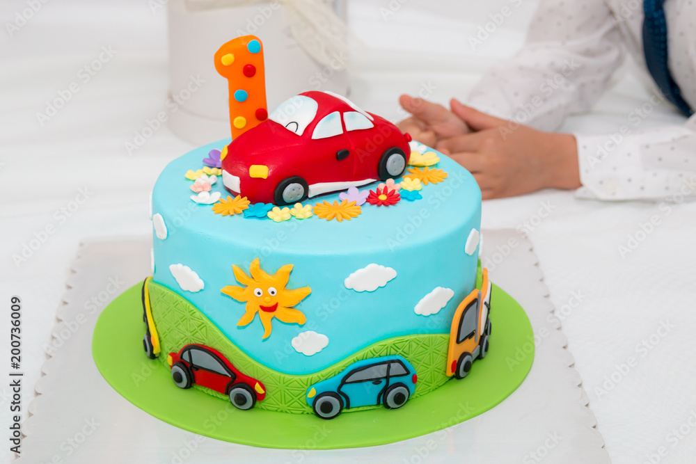 Colorful Fondant Cake