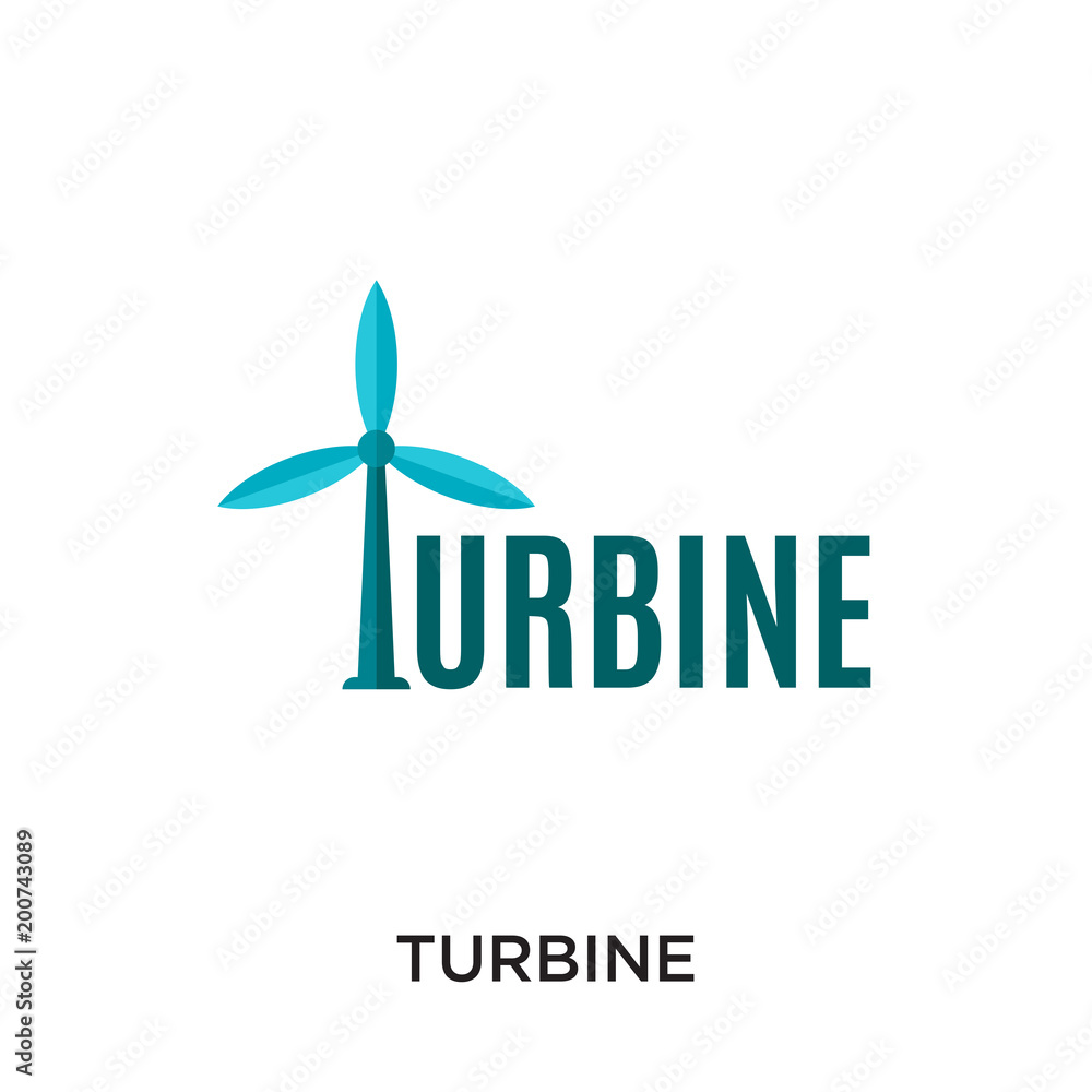 turbine logo isolated on white background for your web, mobile and app ...
