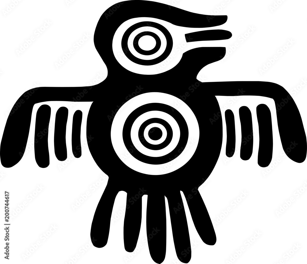 Aztec Bird Tribal American Indian Stock Vector | Adobe Stock