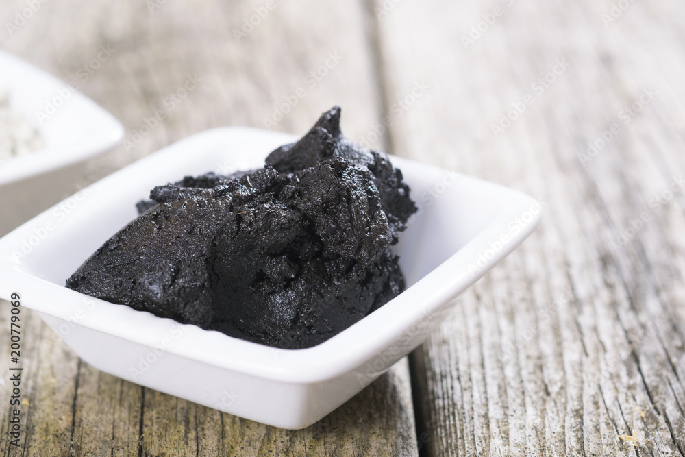 black mud on old wood texture Stock Photo | Adobe Stock