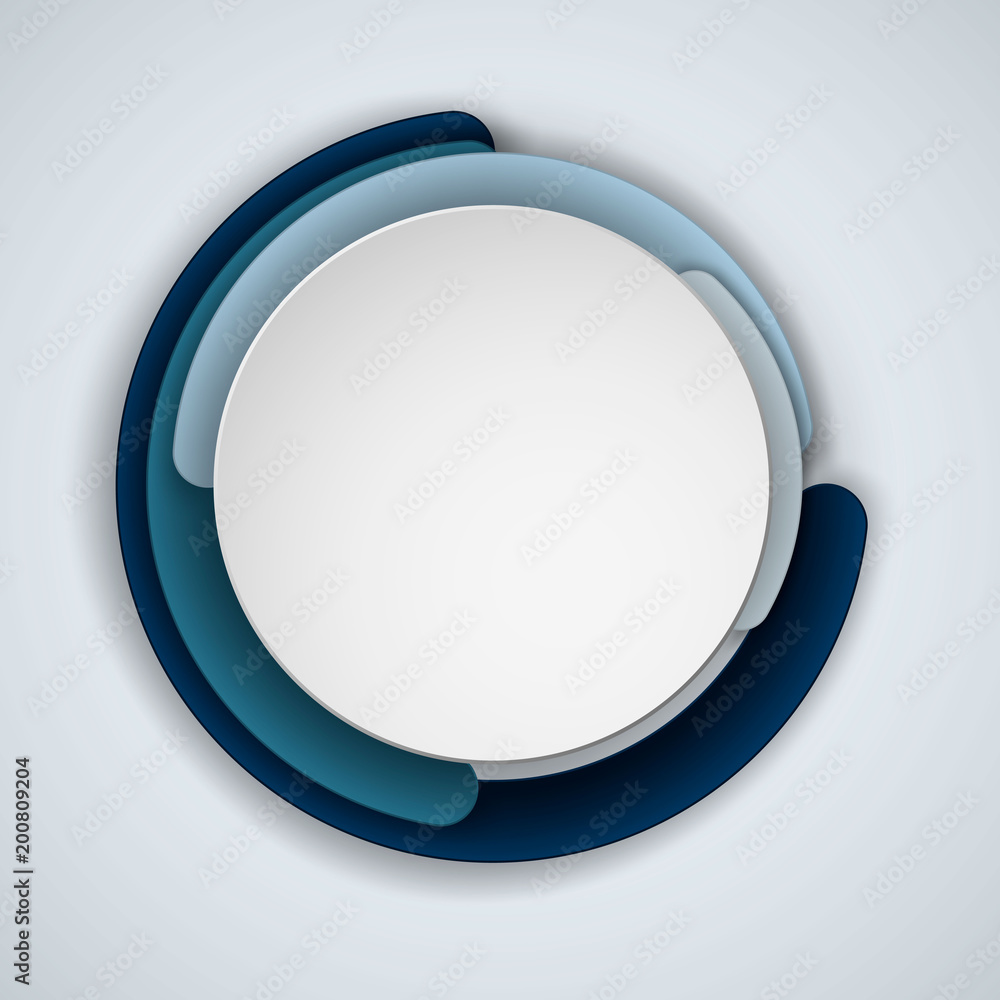 Round or circles abstract banners overlay. Place for text. Abstract ...