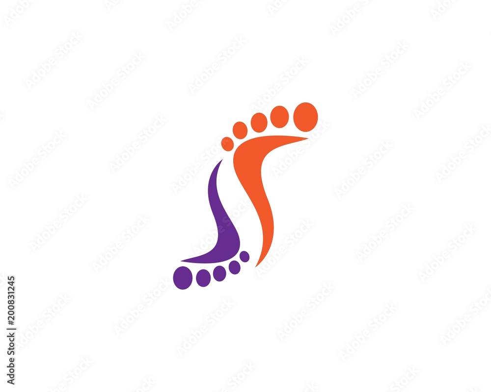 foot ilustration Logo vector Stock Vector | Adobe Stock